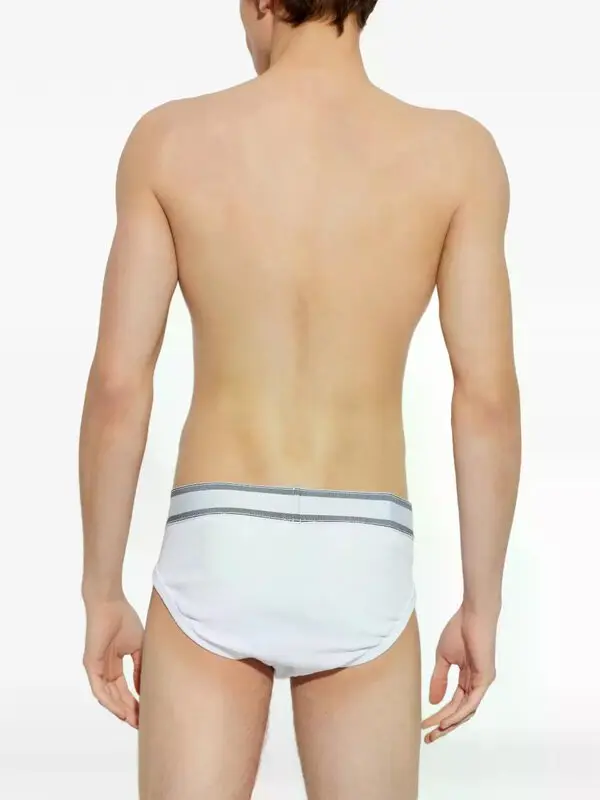 Versace Ribbed Cotton-jersey Briefs