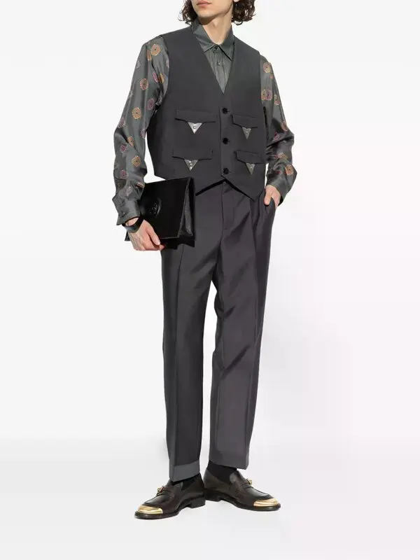 Versace Patterned Silk Shirt