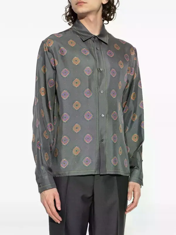 Versace Patterned Silk Shirt