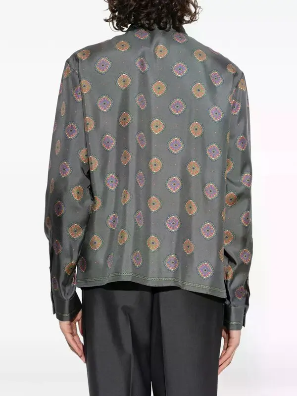 Versace Patterned Silk Shirt