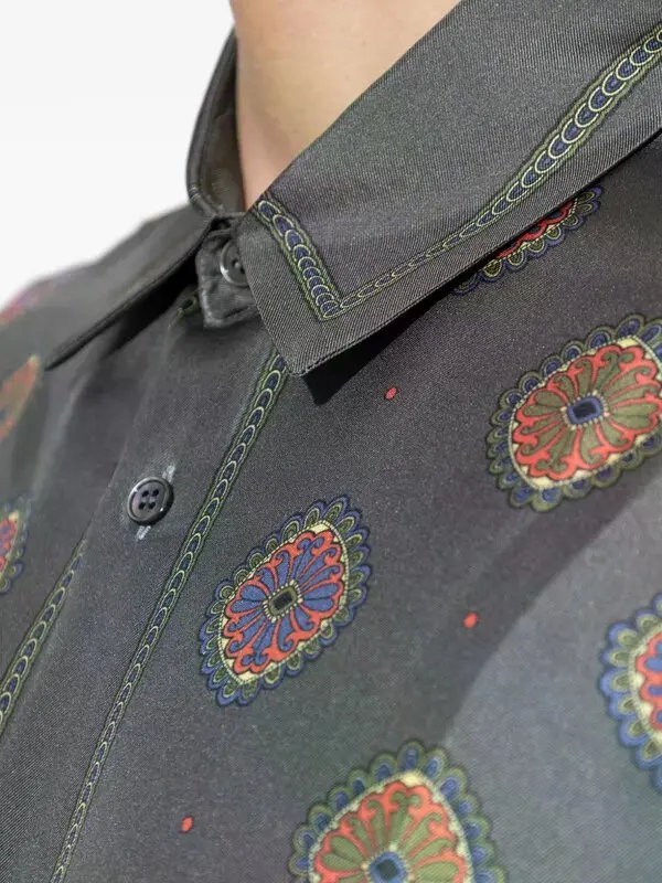 Versace Patterned Silk Shirt