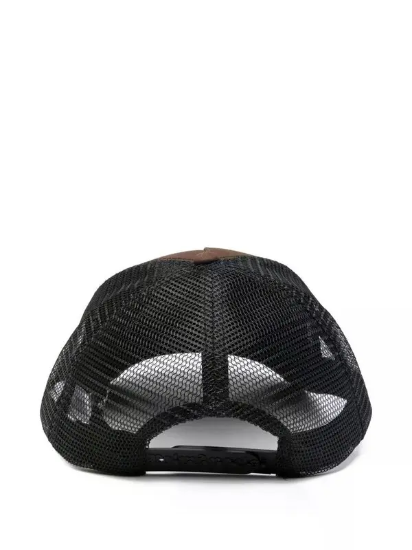 Palm Angels Teddy-embroidered Trucker Cap - Brown