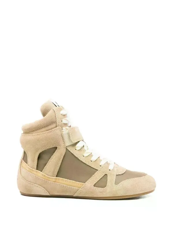 Isabel Marant Étoile Senny Panelled High-top Sneakers - Neutrals