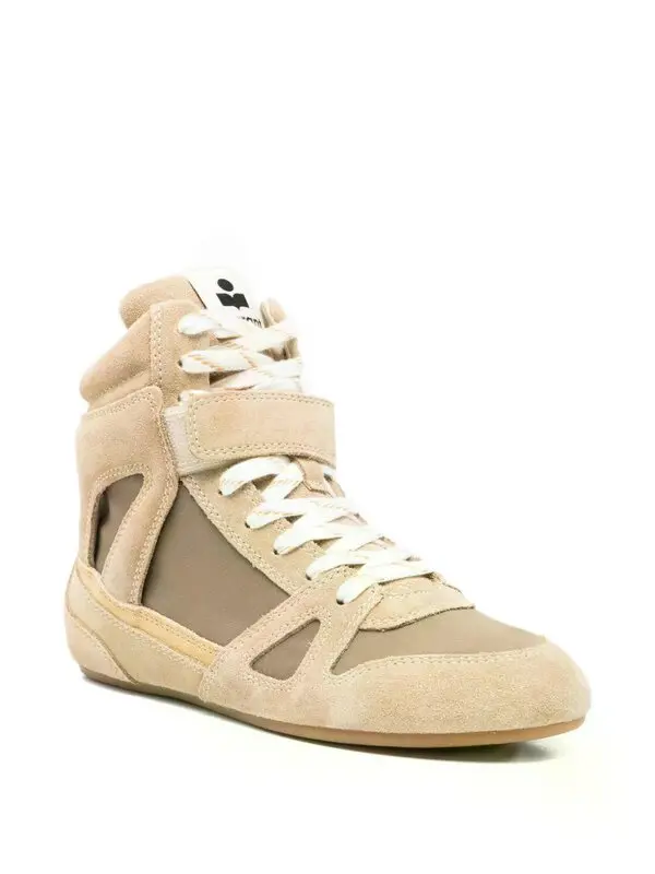 Isabel Marant Étoile Senny Panelled High-top Sneakers - Neutrals