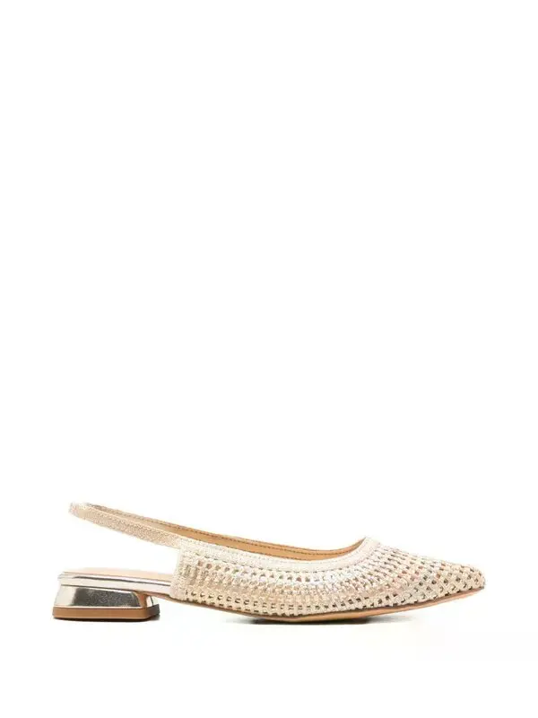 KEYS Pointed-toe Slingback Sandals