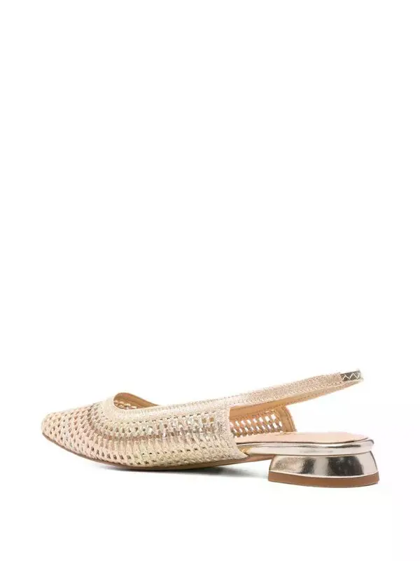 KEYS Pointed-toe Slingback Sandals
