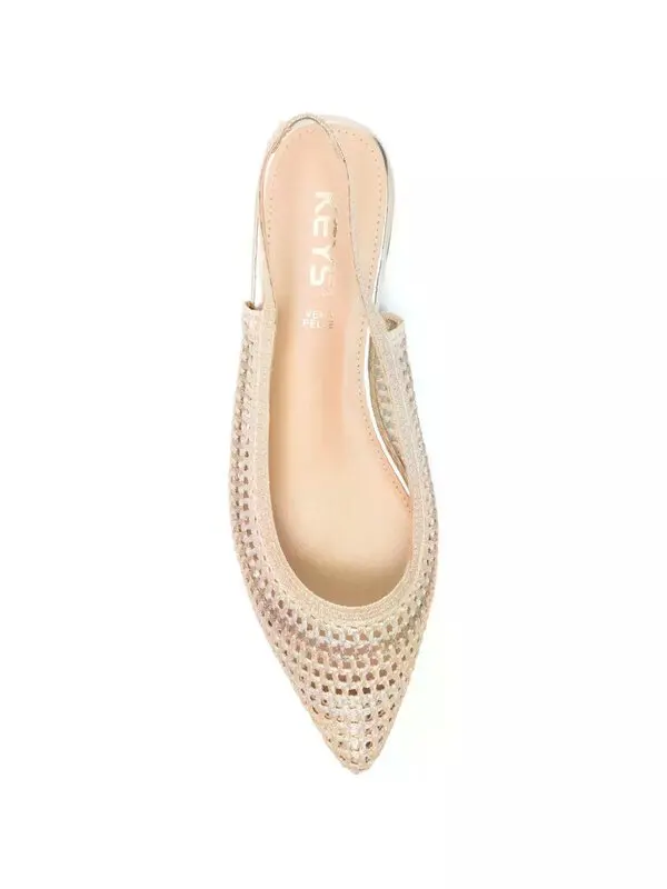 KEYS Pointed-toe Slingback Sandals