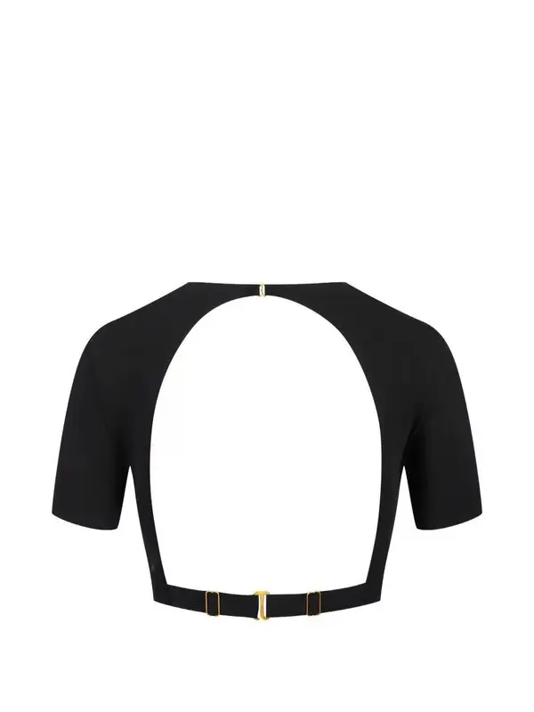 MAISON CLOSE Cut-out Crop Top