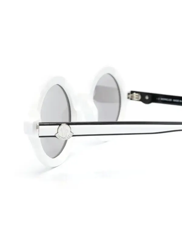 Moncler Orbit Round-frame Sunglasses - White