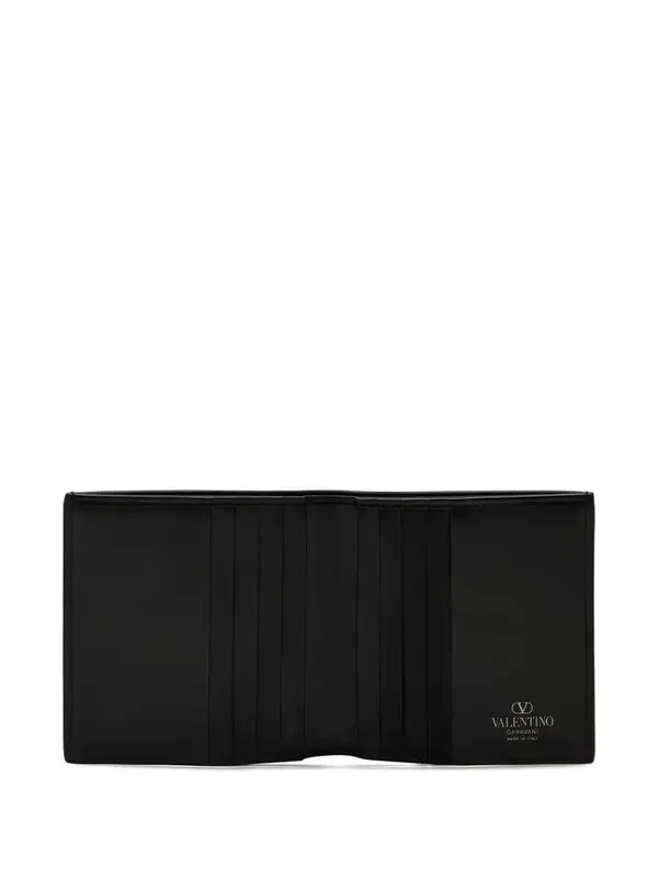 Valentino Garavani Crocodile-embossed Leather Wallet