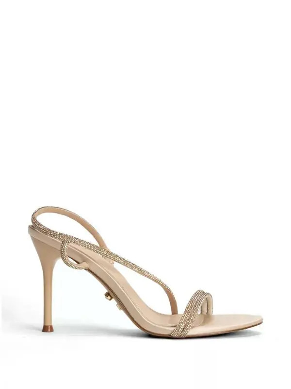 TWENTY FOURHAITCH Rhinestone Embellished Stiletto Sandals