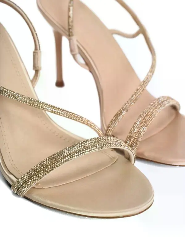 TWENTY FOURHAITCH Rhinestone Embellished Stiletto Sandals