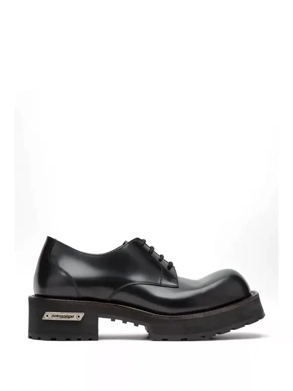 Balenciaga Venom Lace-up Leather Derby Shoes