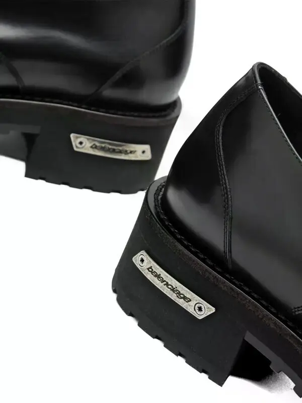 Balenciaga Venom Lace-up Leather Derby Shoes