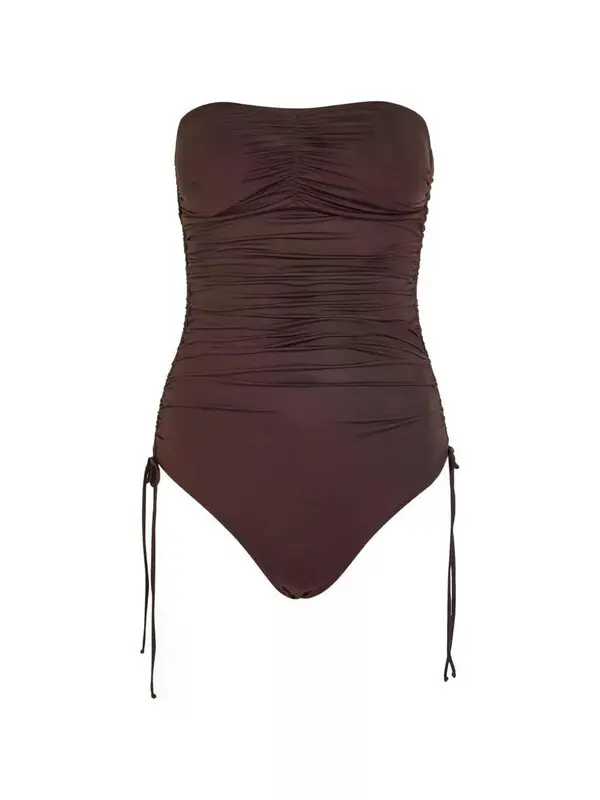 Melissa Odabash Sydney Ruched Swimsuit - Brown