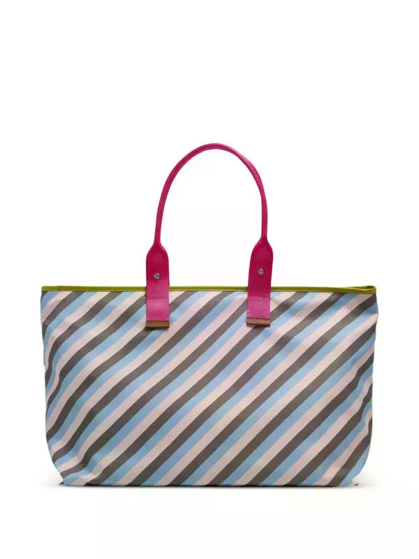 LANCEL Large Zip Tote Bag - Neutrals
