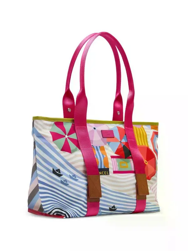 LANCEL Medium Mistral Rollable Tote Bag - Blue