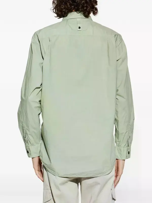 Stone Island Logo-embroidered Button-down Shirt