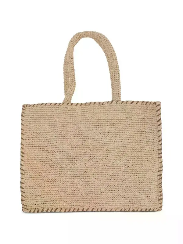 MC2 SAINT BARTH Raffia Tote Bag - Neutrals