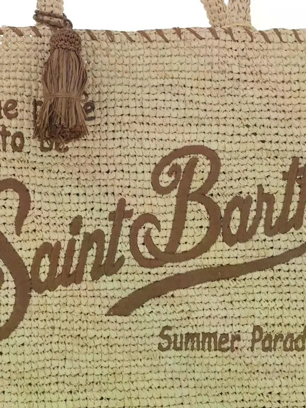 MC2 SAINT BARTH Raffia Tote Bag - Neutrals