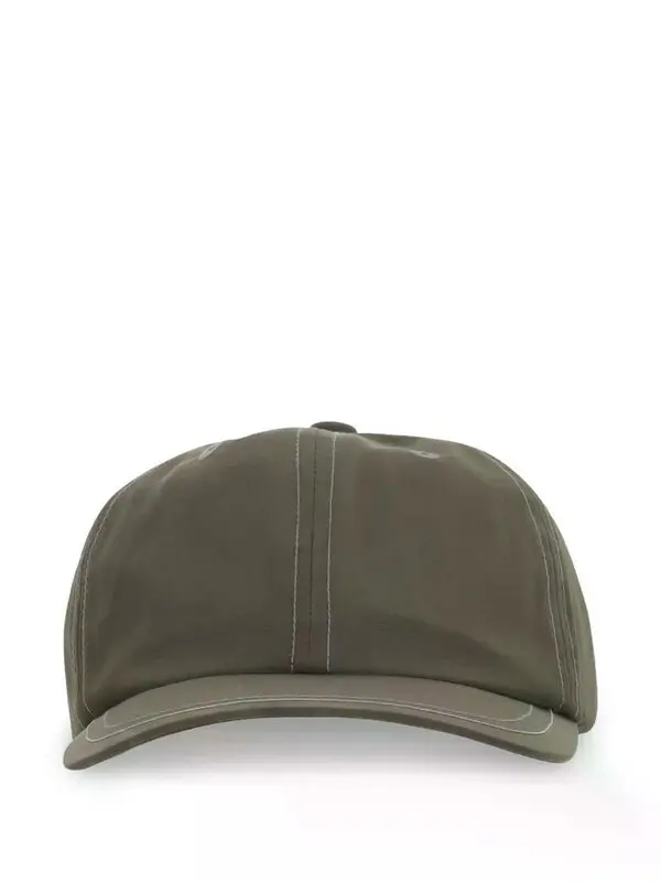 AND WANDER Topstitch-detail Cap - Green