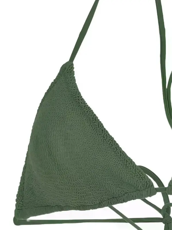 MC2 SAINT BARTH Textured Triangle Bikini Top