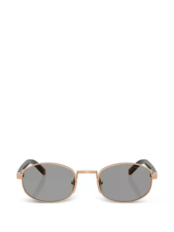 Prada Oval-frame Sunglasses - Gold
