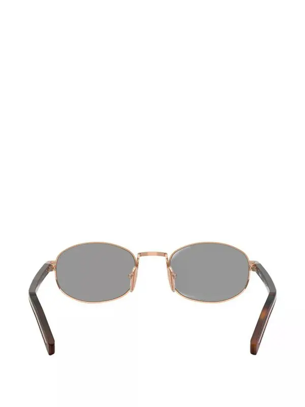 Prada Oval-frame Sunglasses - Gold