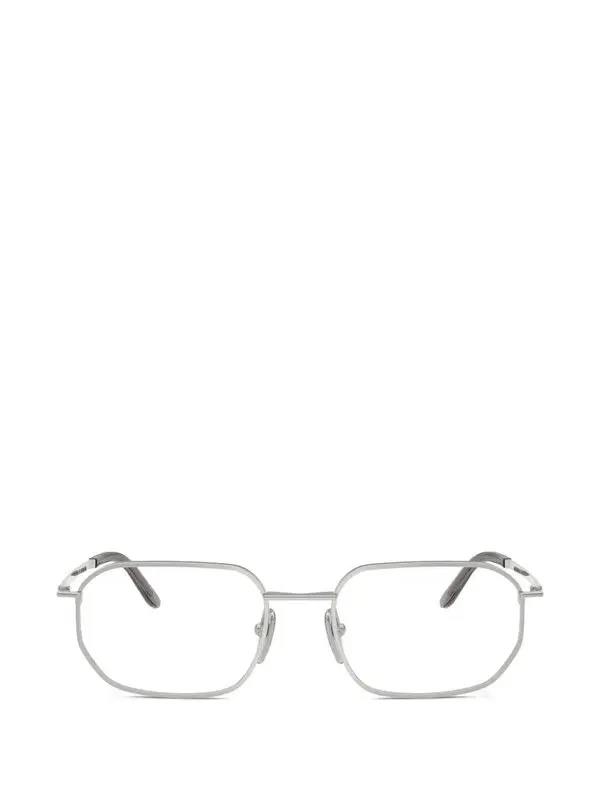 Prada Octagon Frame Glasses - Silver