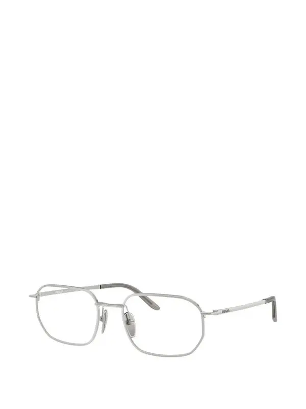 Prada Octagon Frame Glasses - Silver