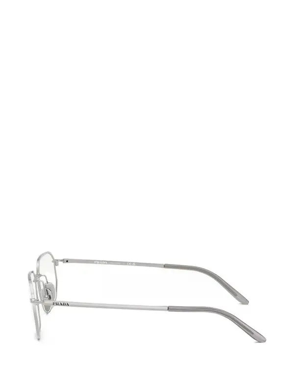Prada Octagon Frame Glasses - Silver