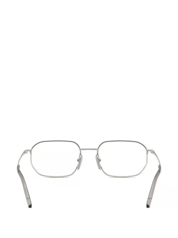 Prada Octagon Frame Glasses - Silver