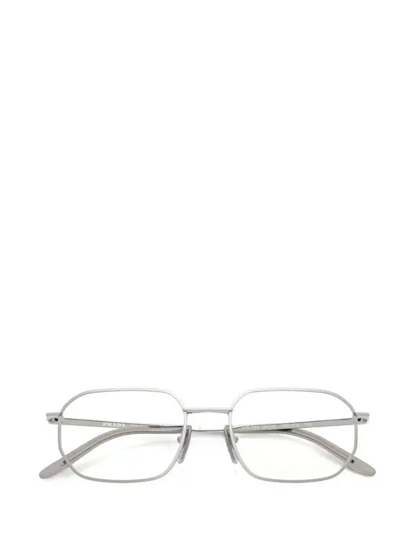 Prada Octagon Frame Glasses - Silver