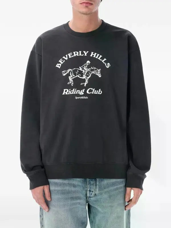 SPORTY & RICH Crew Neck Sweatshirt