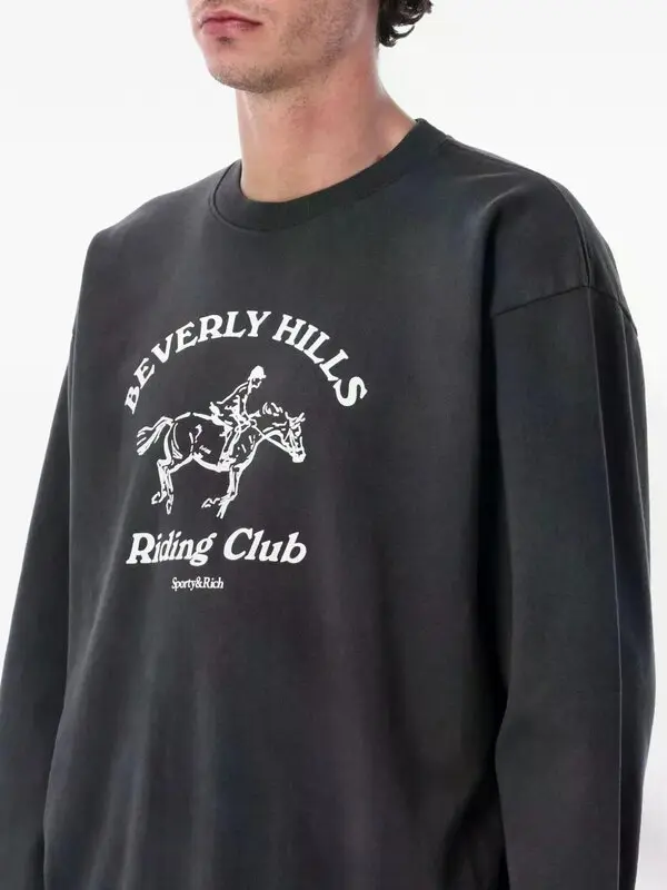 SPORTY & RICH Crew Neck Sweatshirt