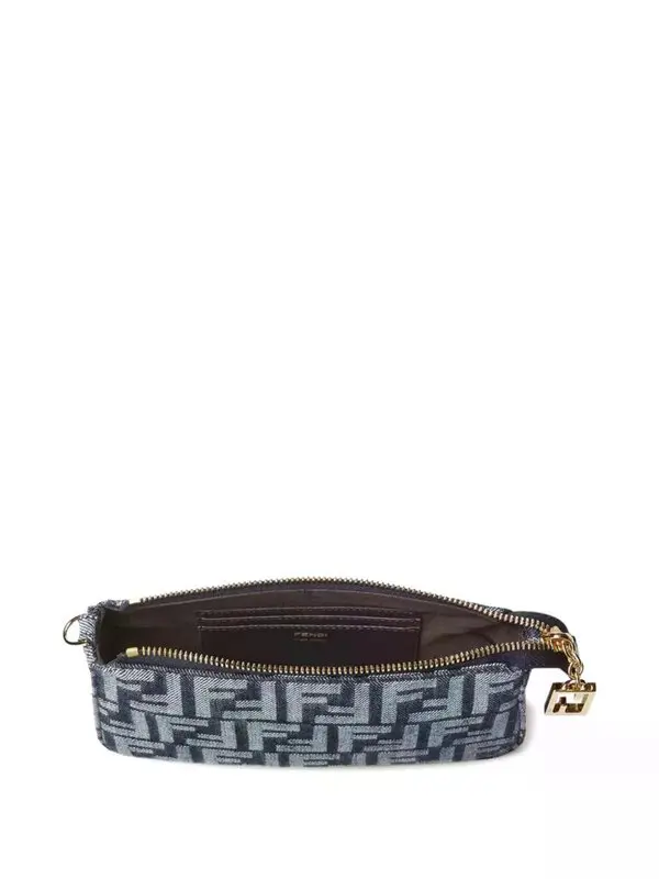 Fendi Monogram Zip Tote Bag - Blue