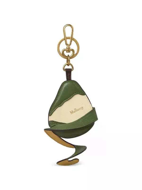 Mulberry Peeling Fruit Twisted-design Keyring - Green