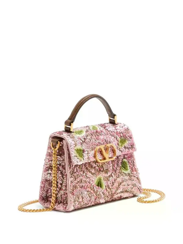 Valentino Garavani V Sling Embroidered Handbag - Pink