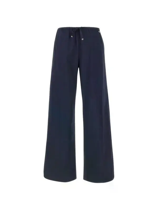 Herno Elasticated Wide-leg Trousers - Blue