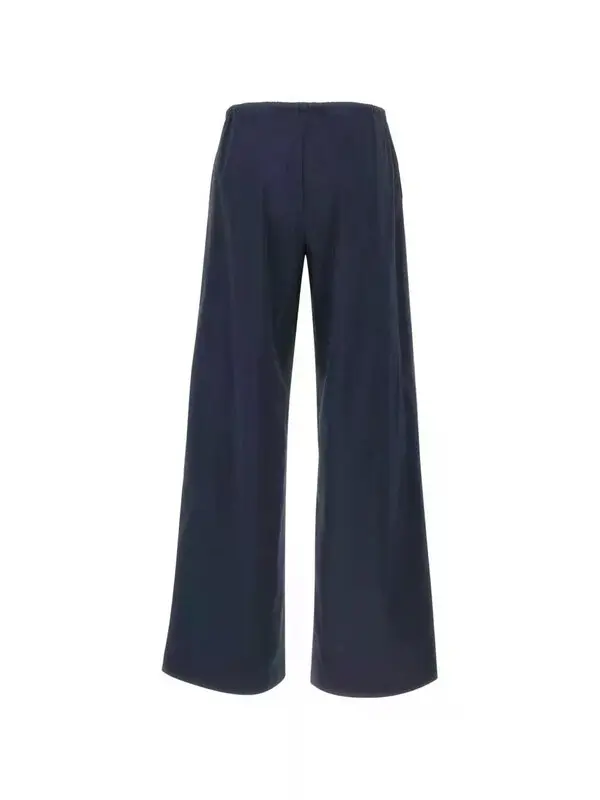 Herno Elasticated Wide-leg Trousers - Blue