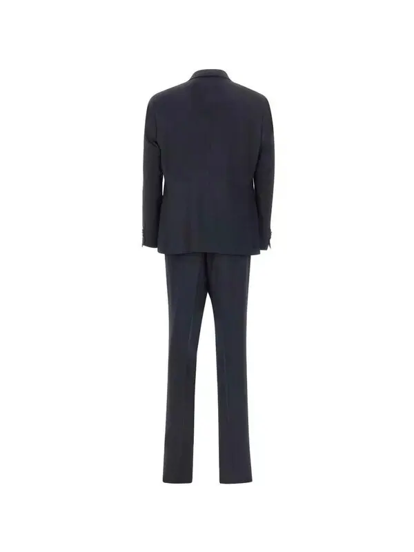 MANUEL RITZ Pin Flap Pockets Suit - Blue