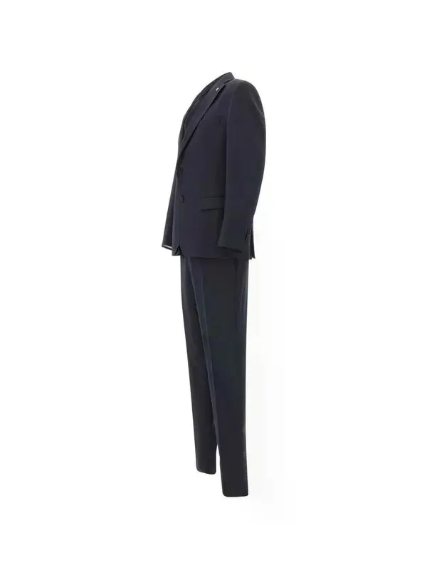 MANUEL RITZ Pin Flap Pockets Suit - Blue