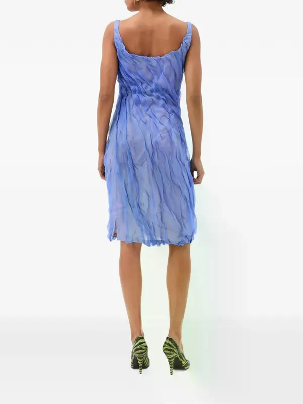 Versace Draped Silk-chiffon Midi Dress