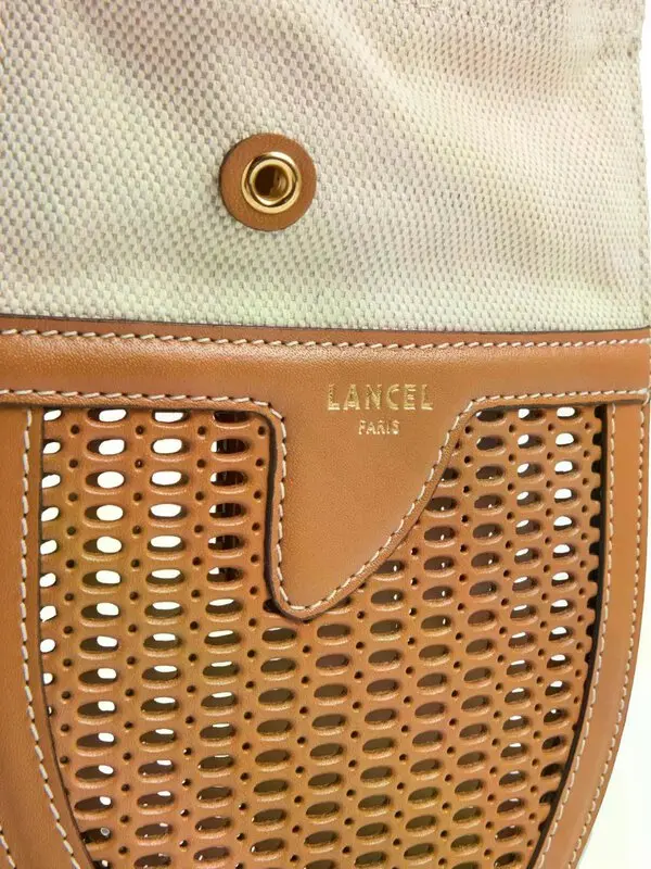 LANCEL Fish Woven Clutch