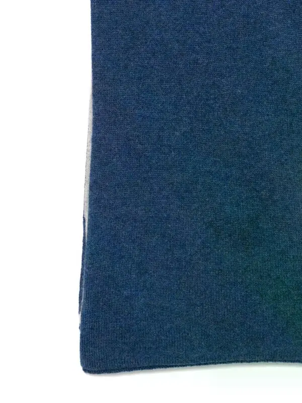 DELL'OGLIO Cashmere Two-tone Scarf - Blue