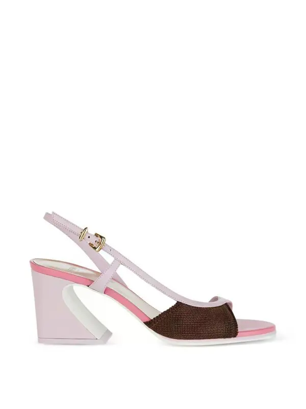 Fendi Arco Asymmetric Sandals