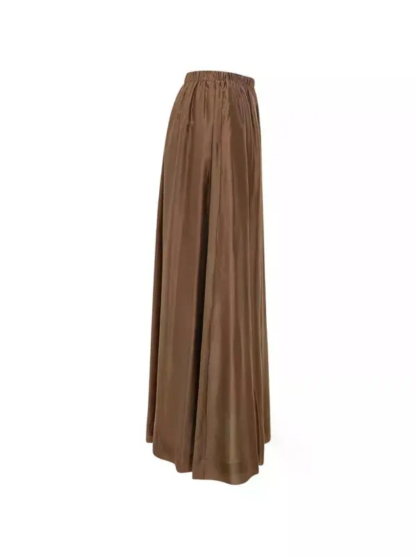 LE SULLY STUDIO Maxi Skirt With Elasticated Waistband - Brown