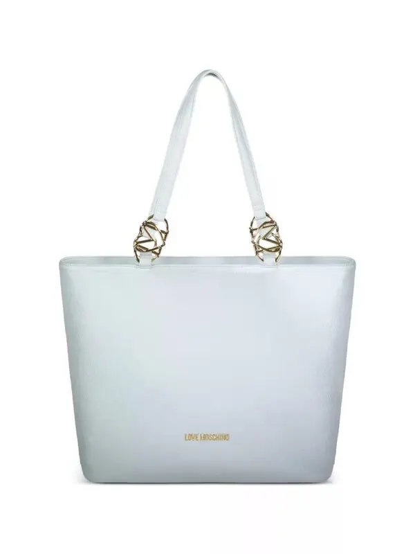 Moschino Logo-plaque Tote Bag - Blue