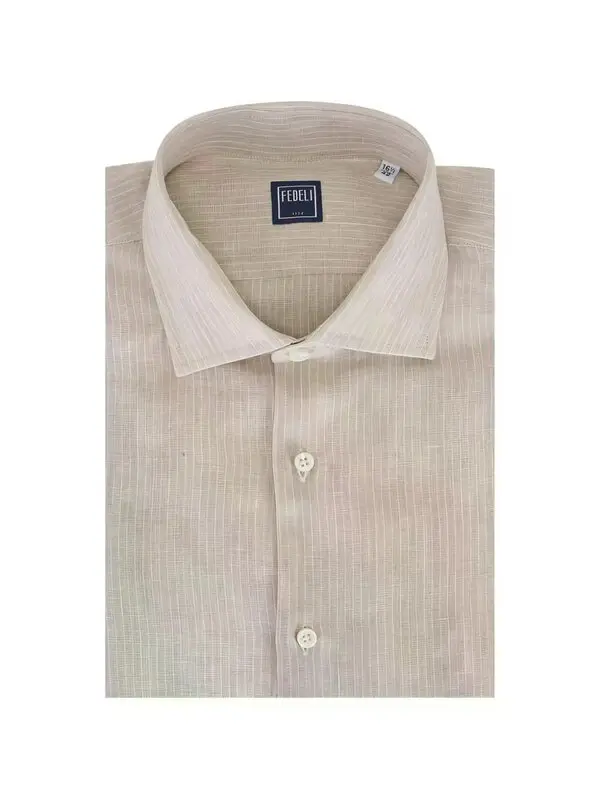 Fedeli Button Stripe Shirt