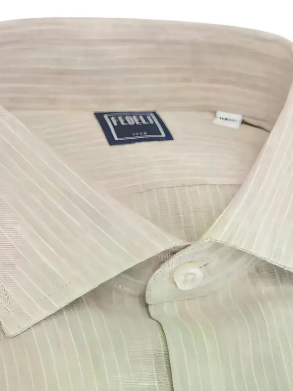 Fedeli Button Stripe Shirt